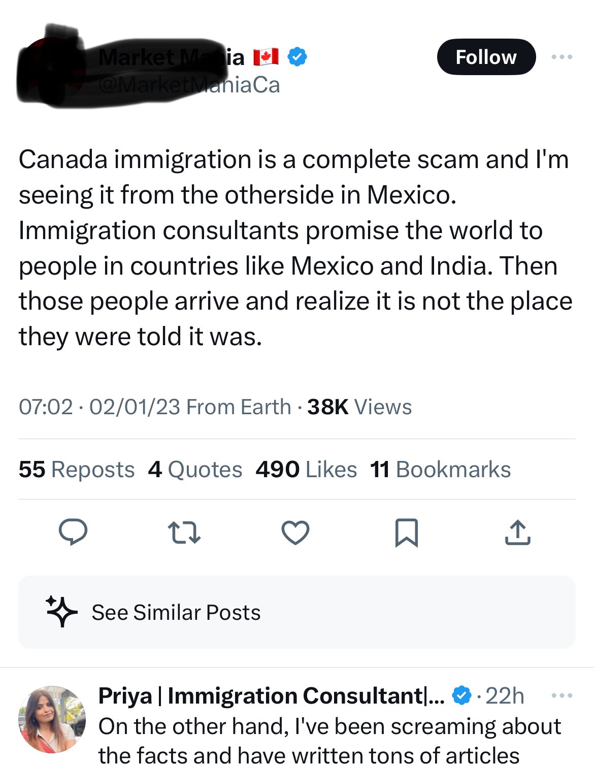 Immigration Facts:People migrate for various reasons, not just to fantasize a better financial ...